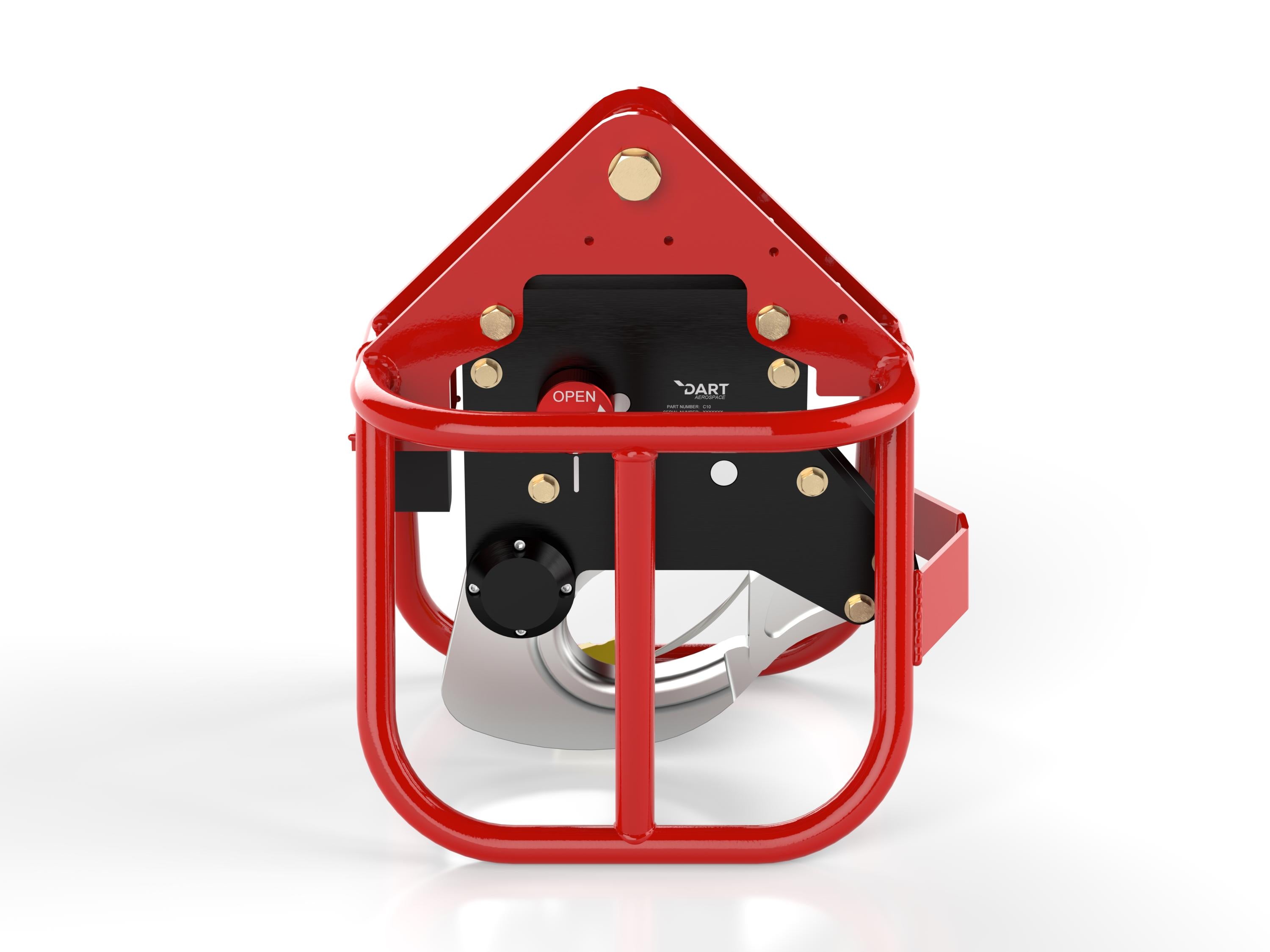 C-Series Remote Hook 10,000 lbs Lift Capacity Keeperless with Cage