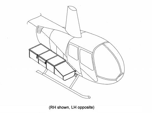 R44 QR Cargo Basket Installation, LH