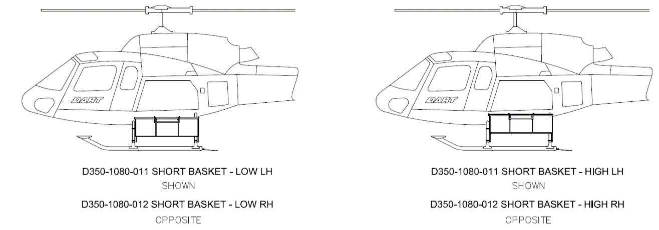 AS350 Short Basket Installation, RH – Dart Aerospace